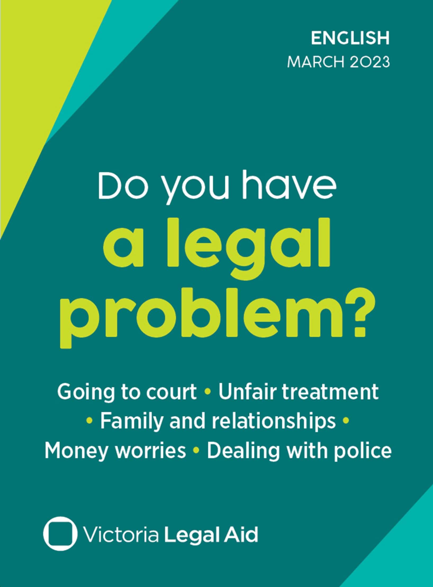 Victoria Legal Aid help card (English) | Victoria Legal Aid