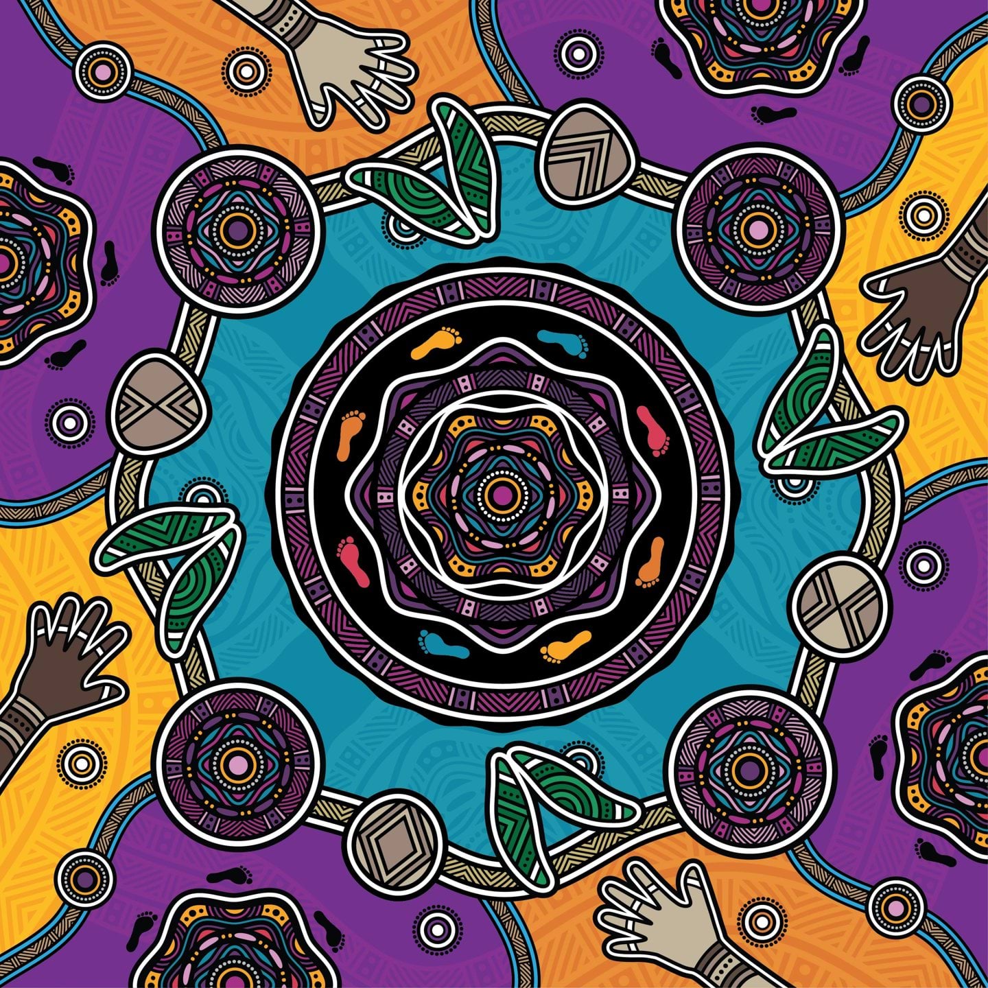 First Nations artwork for new brand identity | Victoria Legal Aid