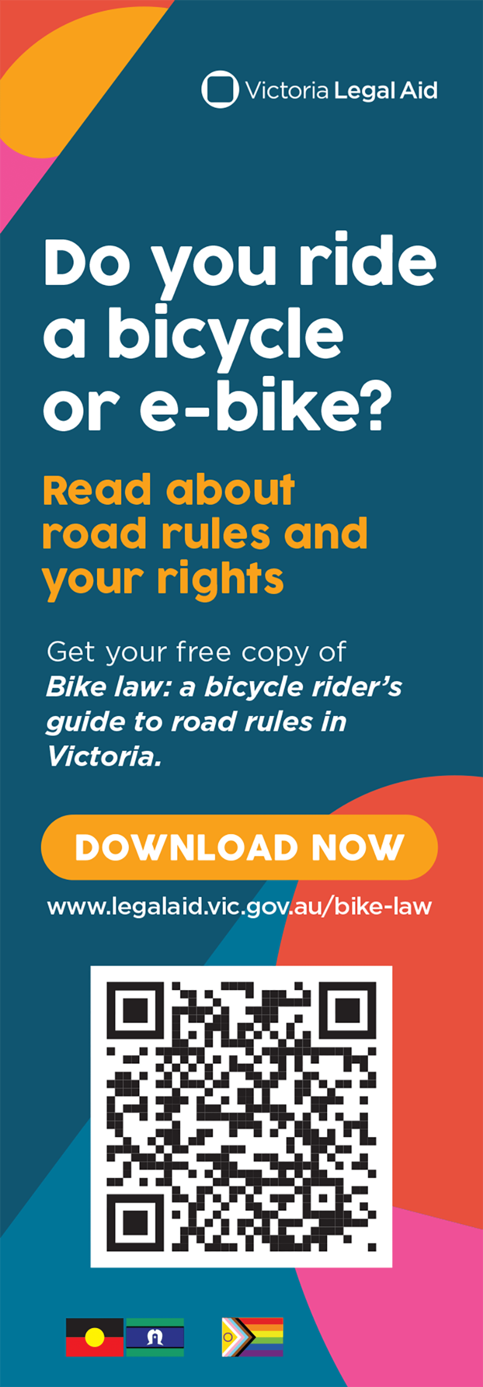 Bike law bookmark | Victoria Legal Aid