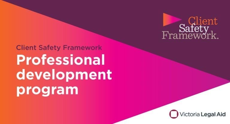 Our Client Safety Framework training supports you when working with ...