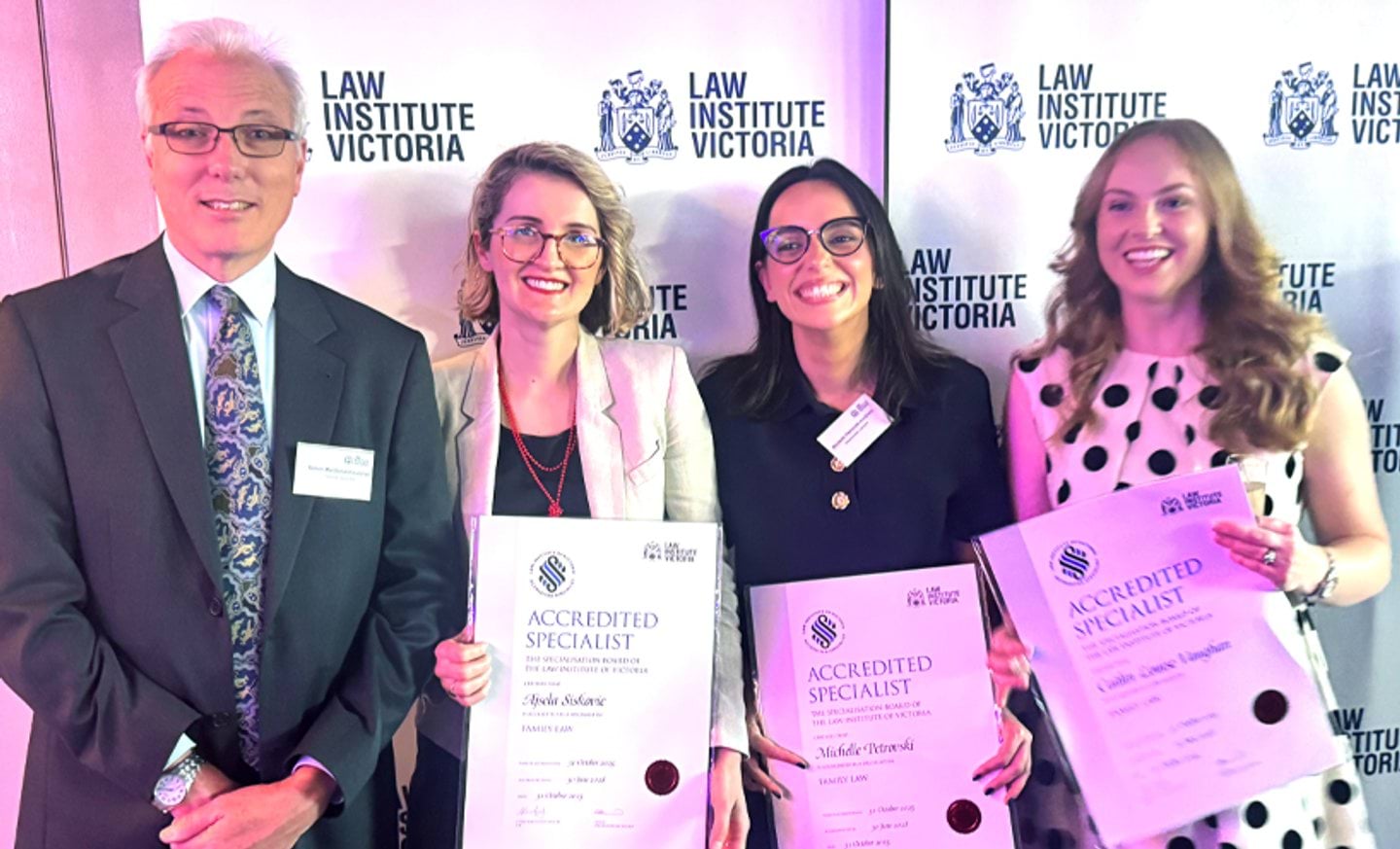 Congratulations to the latest accredited law specialists | Victoria ...